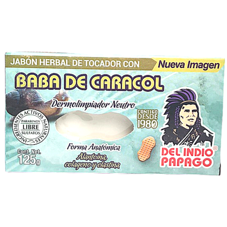 Jabón Baba De Caracol | Del Indio Papago | 125 gr | Para El Cuidado de ...