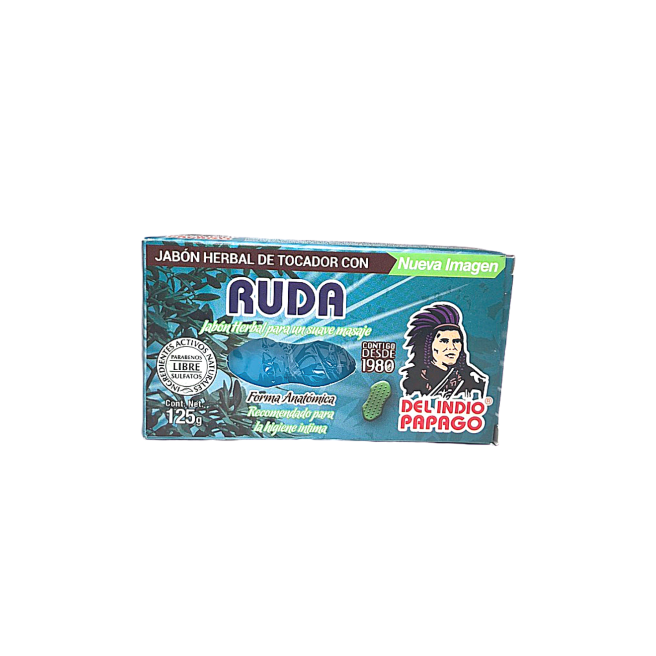 Jabón de Ruda | Del Indio Papago | 1 Barra de Jabón 125 gr | Para El ...